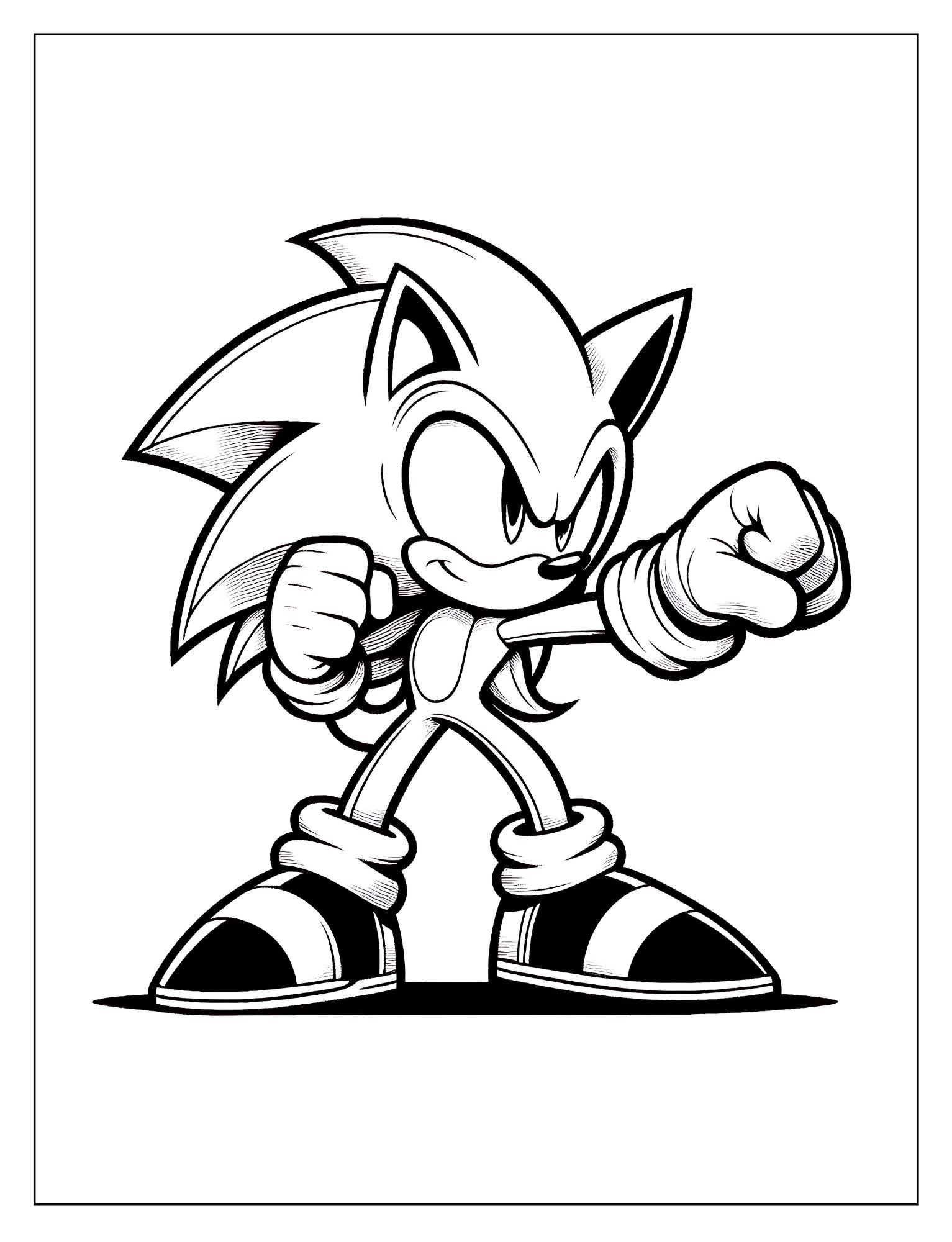 16 Sonic Coloring Pages (Free PDF Printables) - Freentable