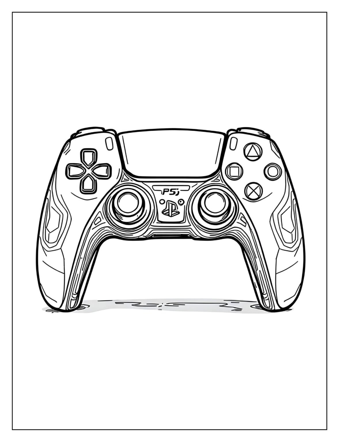 15 Free PS5 Controller Coloring Pages (PDF Printables) - Freentable