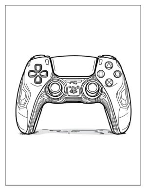 15 Free PS5 Controller Coloring Pages (PDF Printables) - Freentable