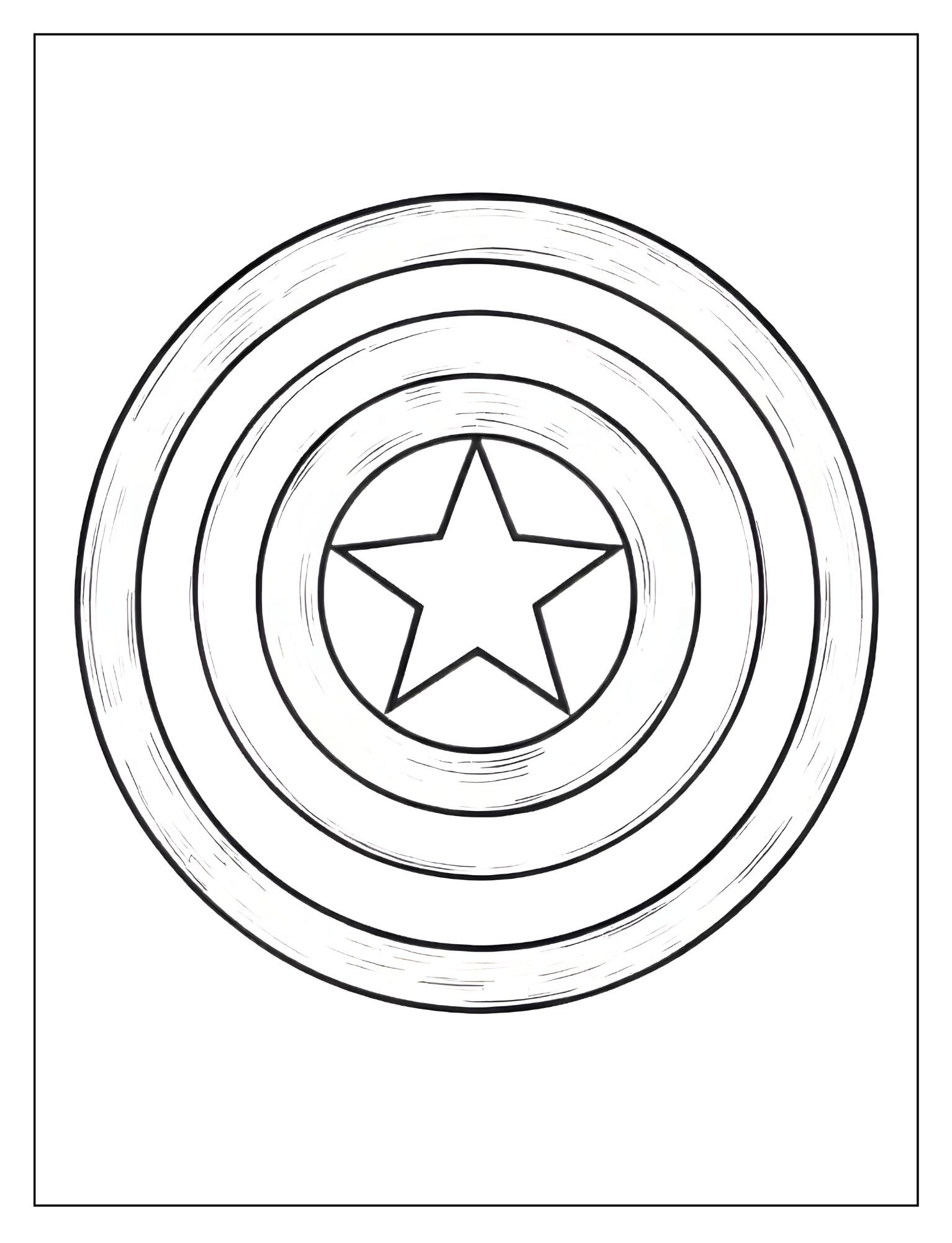 15 Free Captain America Shield Coloring Pages (PDF Printables) - Freentable