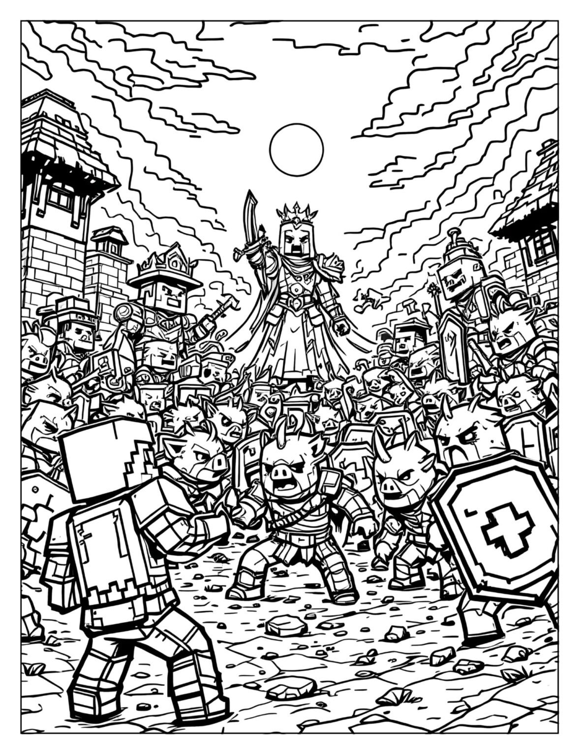 15 Minecraft Movie Coloring Pages (Free PDF Printables) - Freentable