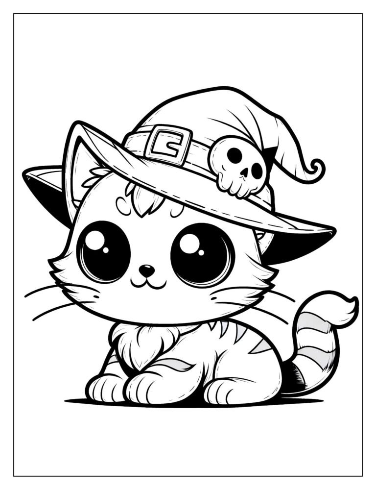 17 Halloween Cat Coloring Pages (Free PDF Printables) - Freentable