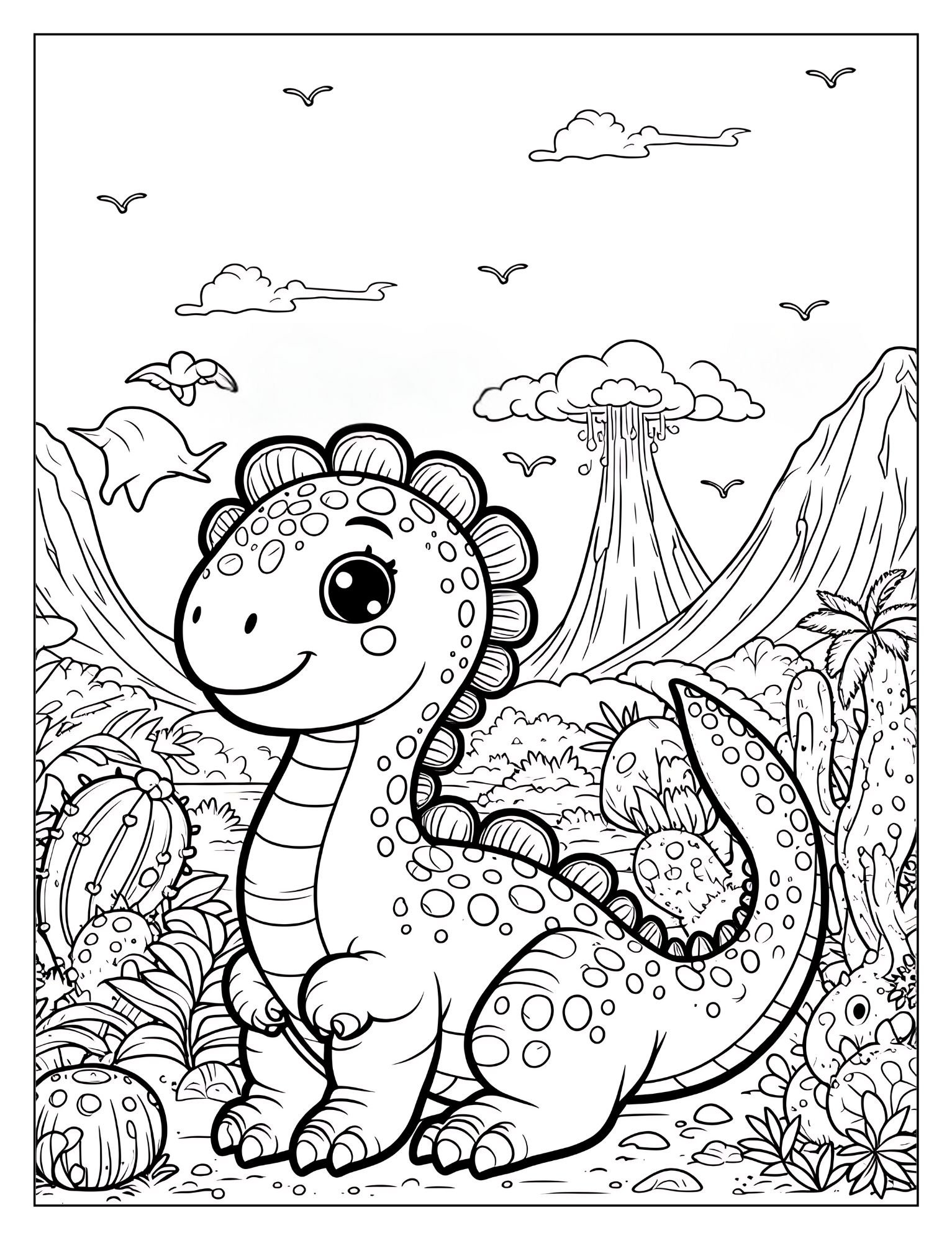 17 Dinosaur Coloring Pages – Free Designs for a Prehistoric Adventure ...