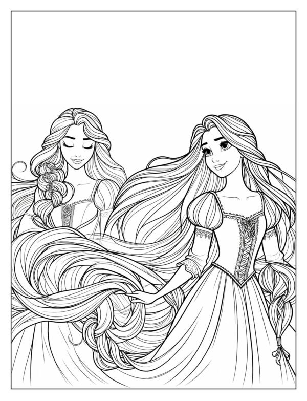 Free Printable Rapunzel Coloring Pages – 16 Free Printables Full of ...