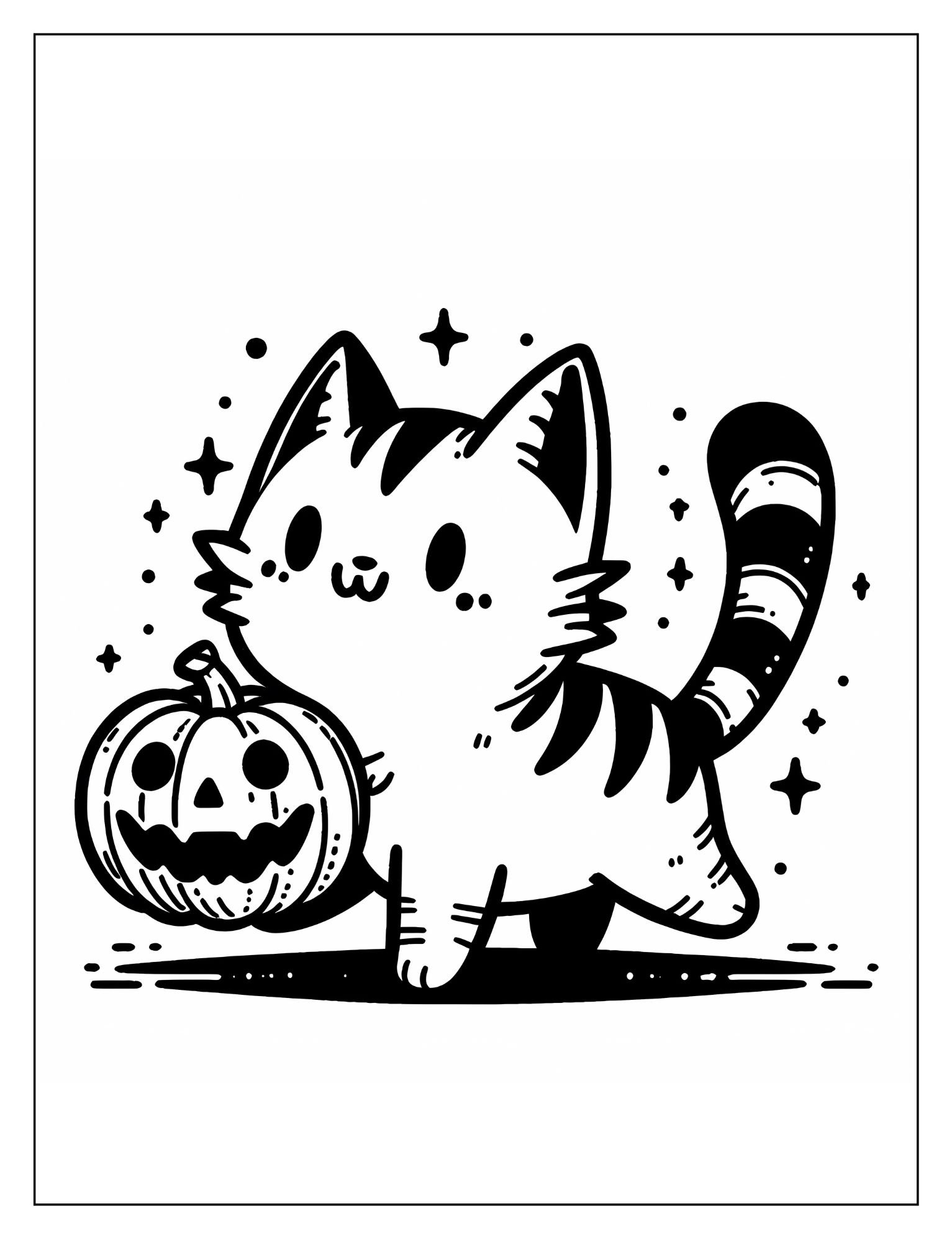 17 Halloween Cat Coloring Pages (Free PDF Printables) - Freentable