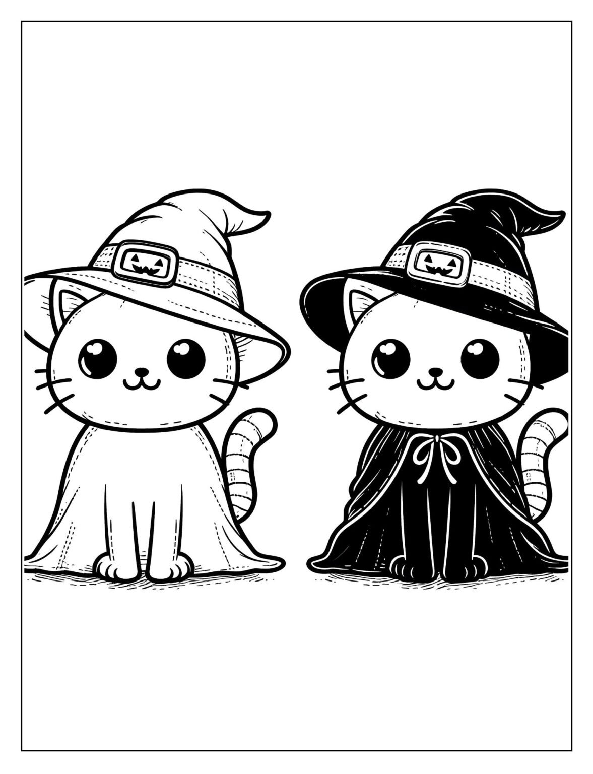 17 Halloween Cat Coloring Pages (Free PDF Printables) - Freentable