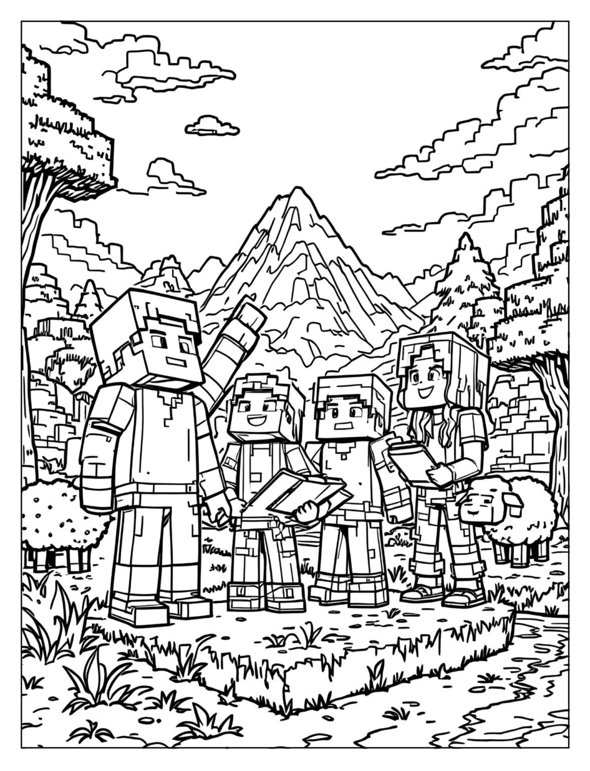15 Minecraft Movie Coloring Pages (Free PDF Printables) - Freentable