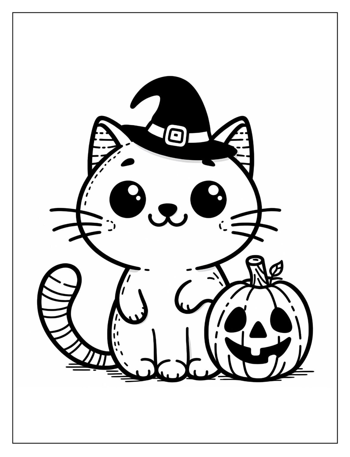 17 Halloween Cat Coloring Pages (Free PDF Printables) - Freentable