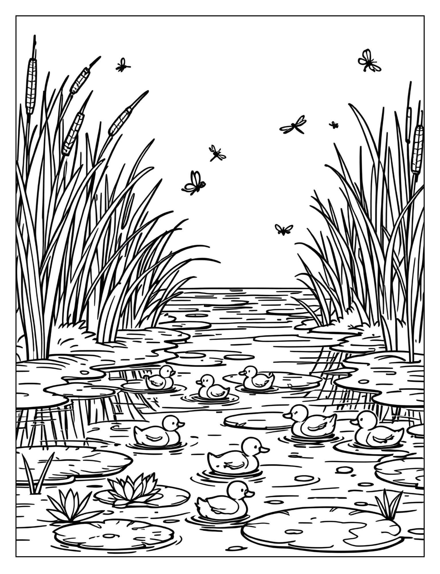 15 Free Five Little Ducks Coloring Pages (PDF Printables) - Freentable