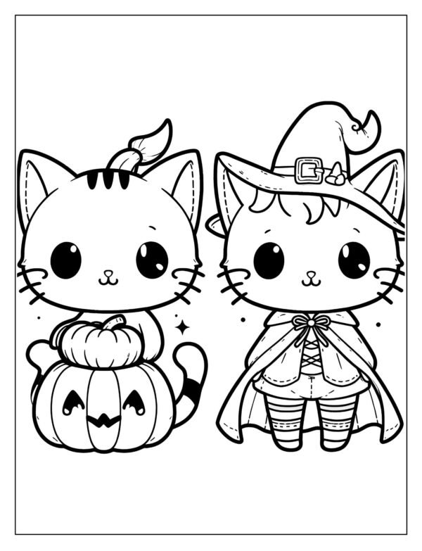 17 Halloween Cat Coloring Pages (Free PDF Printables) - Freentable