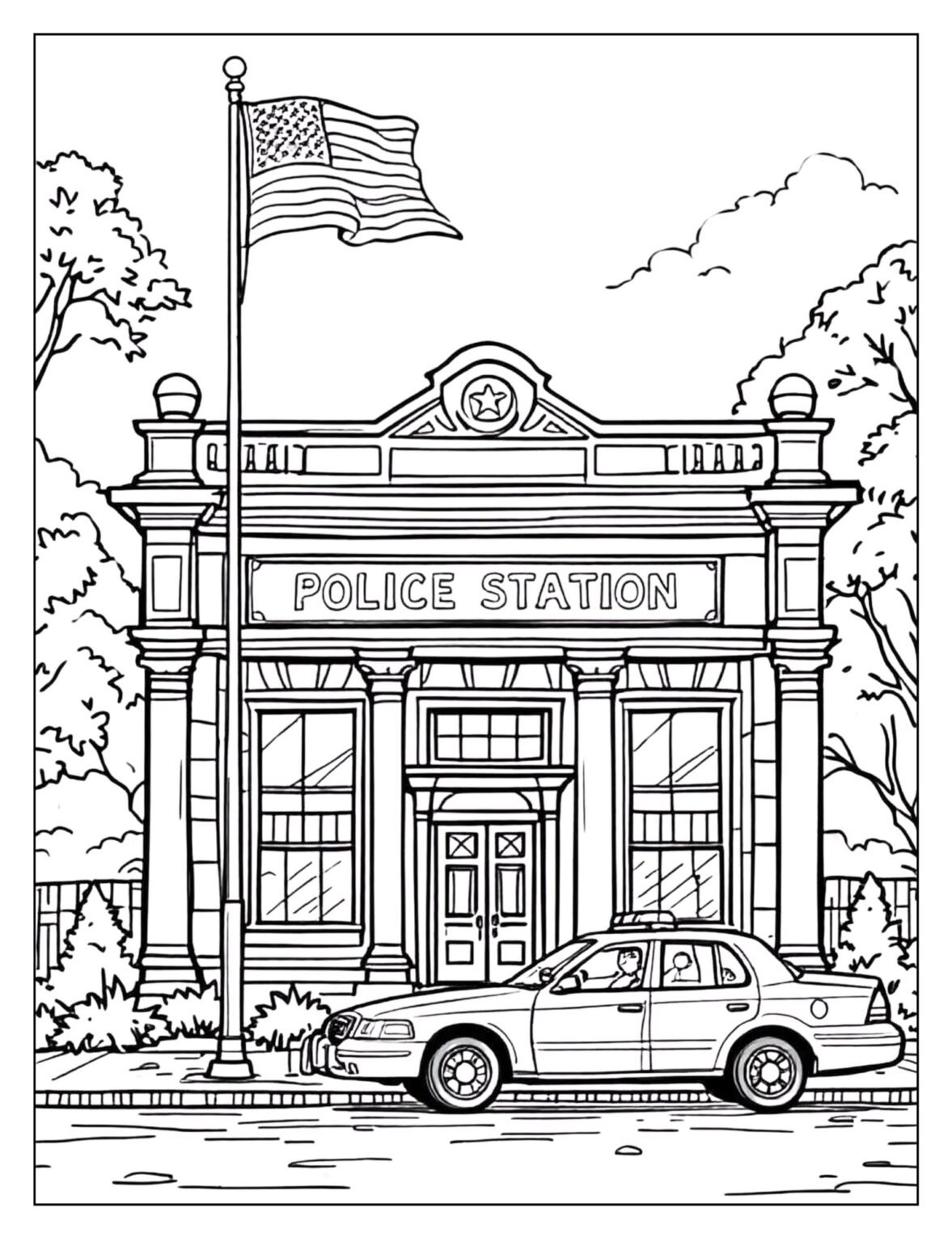15 Free Police Station Coloring Pages (PDF Printables) - Freentable