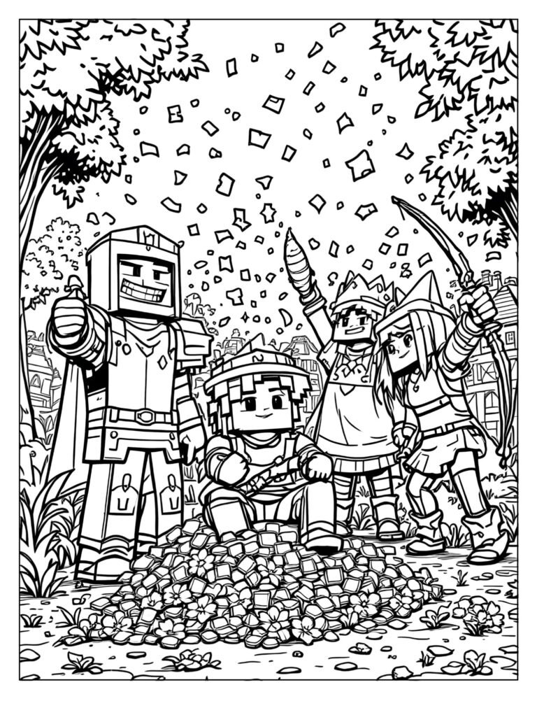 15 Minecraft Movie Coloring Pages (Free PDF Printables) - Freentable