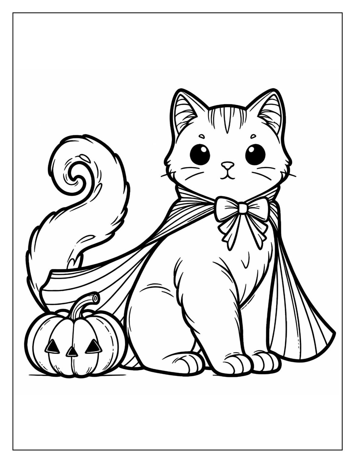 17 Halloween Cat Coloring Pages (Free PDF Printables) - Freentable