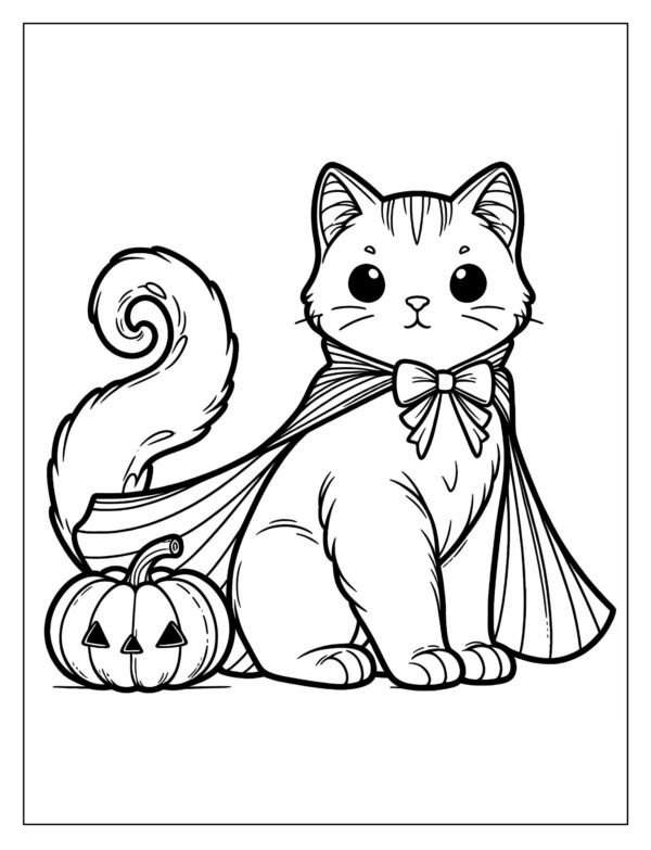 17 Halloween Cat Coloring Pages (Free PDF Printables) - Freentable