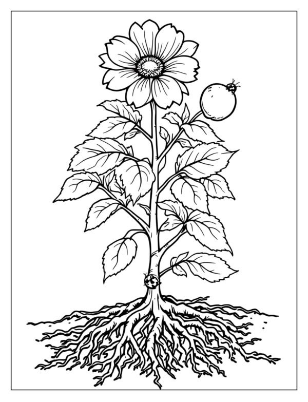 15 Free Parts of the Plant Coloring Pages (PDF Printables) - Freentable