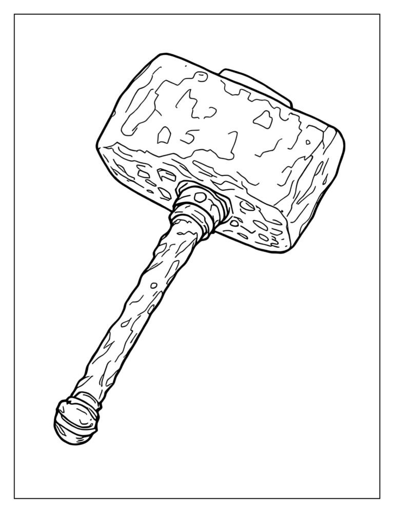 15 Free Hammer Coloring Pages (PDF Printables) - Freentable