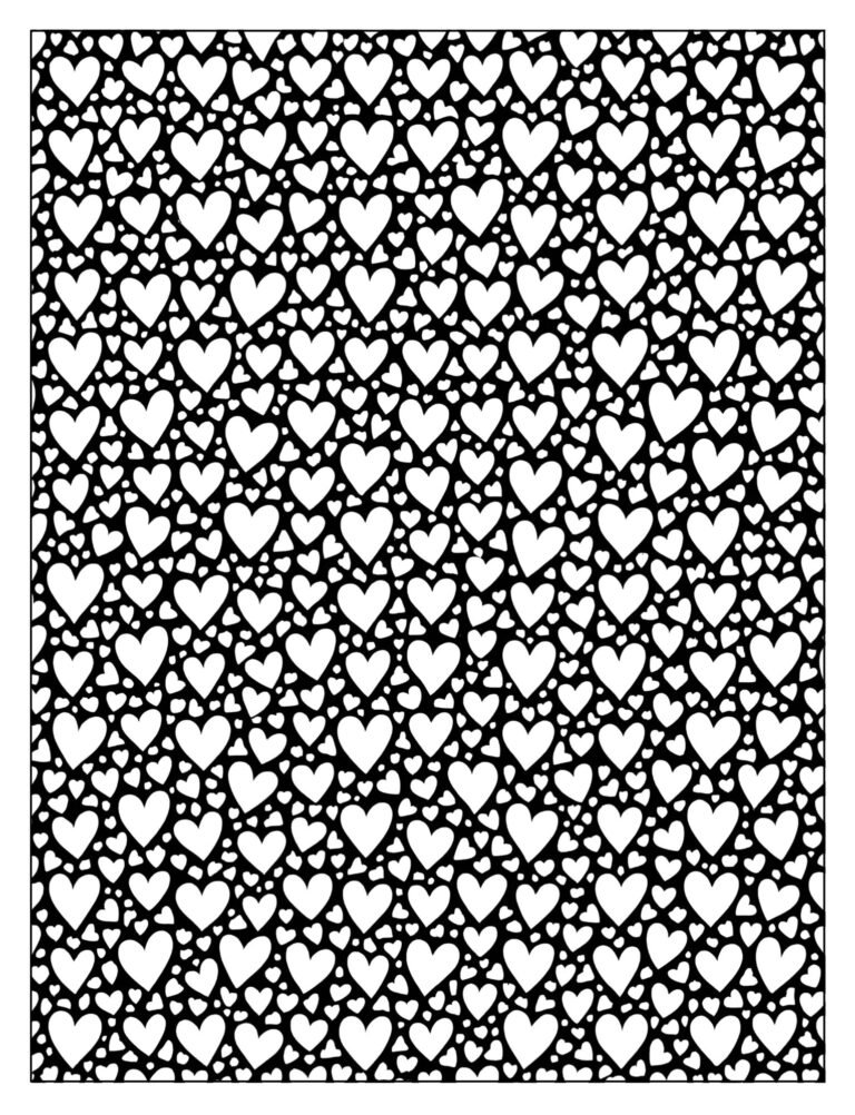 15 Free Small Hearts Coloring Pages (PDF Printables) - Freentable