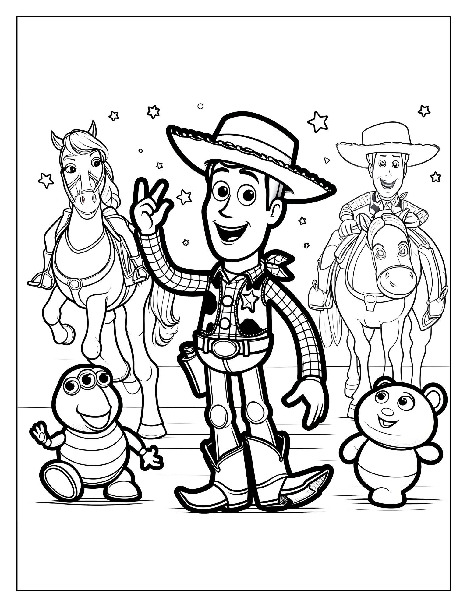 Free Printable Toy Story Coloring Pages – 16 Free Printables Full of ...