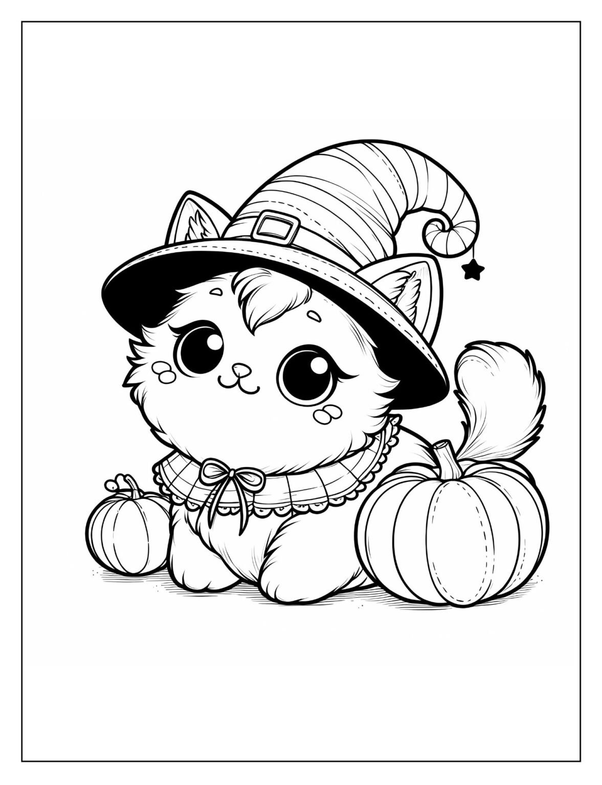 17 Halloween Cat Coloring Pages (Free PDF Printables) - Freentable