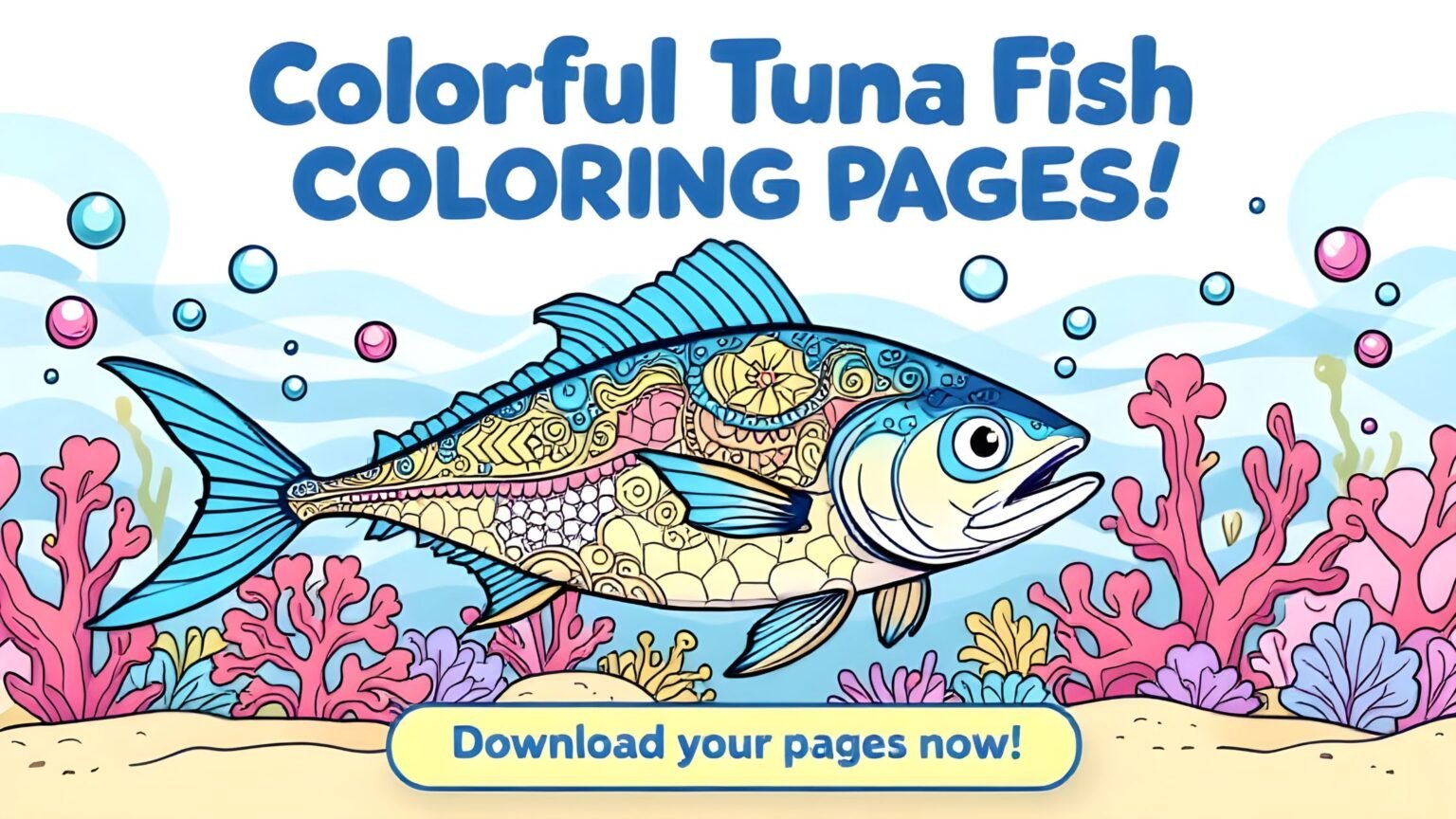 15 Free Tuna Fish Coloring Pages (PDF Printables) - Freentable