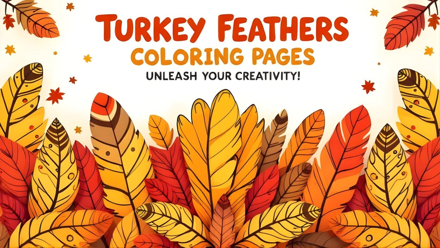 15 Free Turkey Feathers Coloring Pages (PDF Printables) - Freentable
