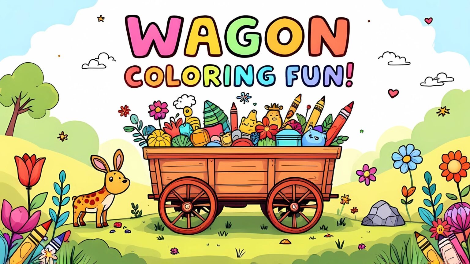 15 Free Wagon Coloring Pages (PDF Printables) - Freentable