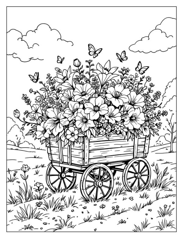 15 Free Wagon Coloring Pages (PDF Printables) - Freentable